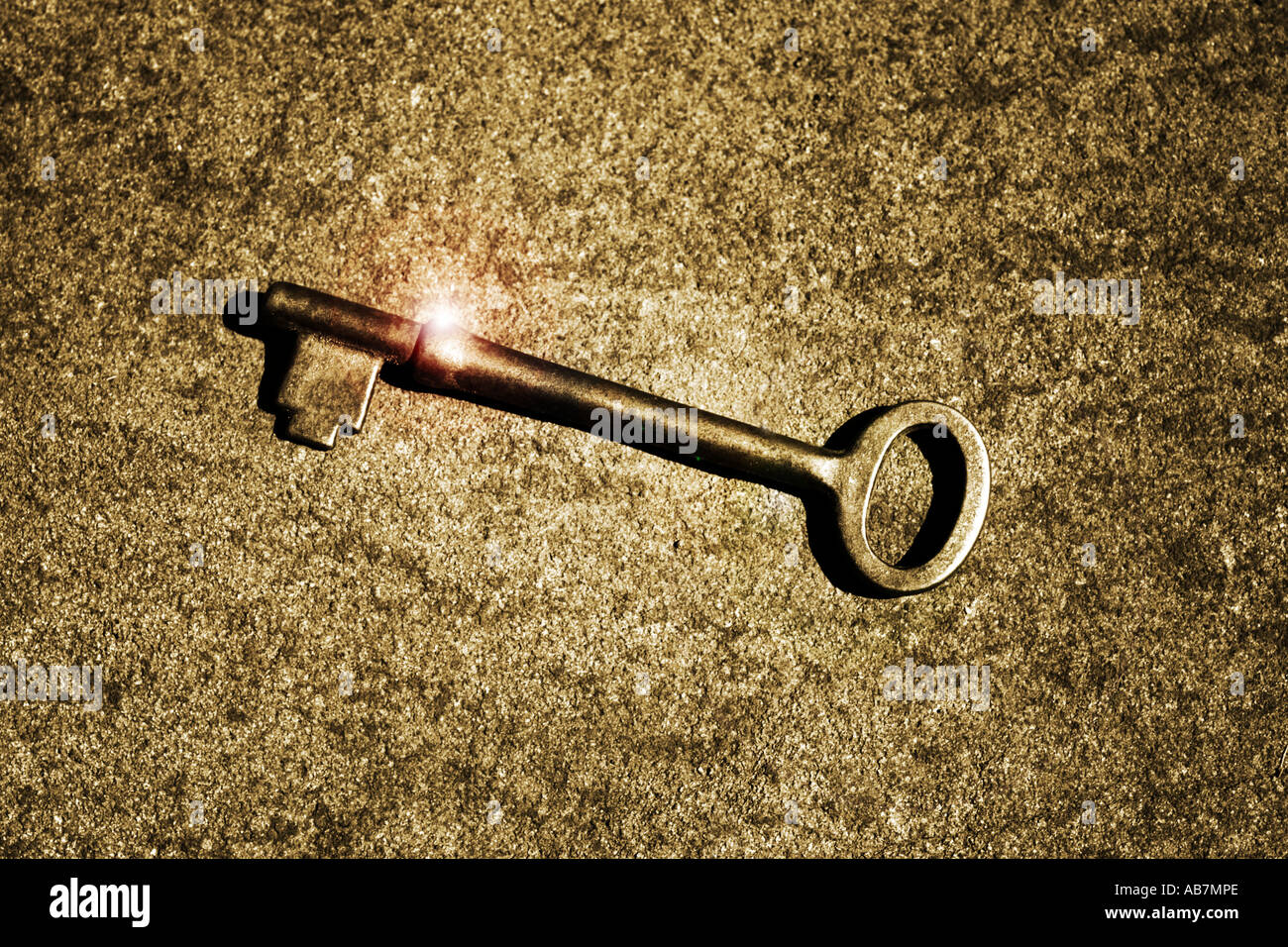 Golden Key with Gold light, secrets of wealth, concepts Stock Photo - Alamy
