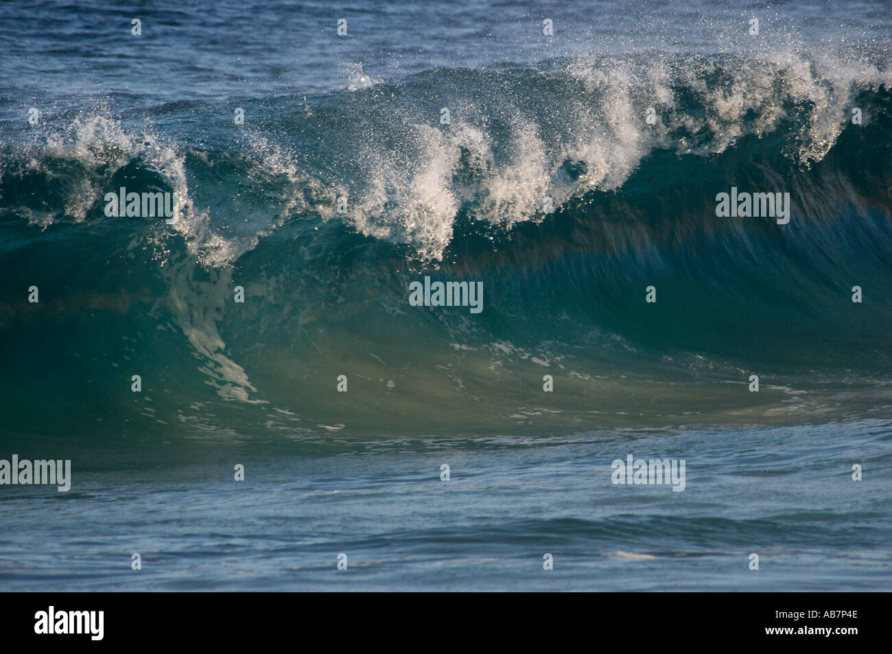 breaking ocean wave Stock Photo - Alamy