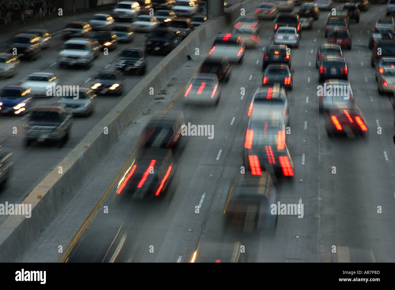 traffic downtown Los Angeles California Stock Photo - Alamy