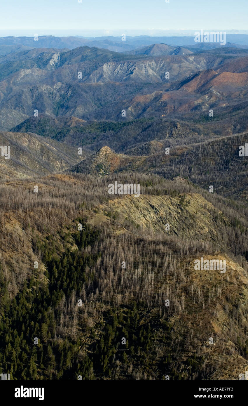 USA OREGON AERIAL Kalmiopsis Wilderness Siskiyou Mountains Serpentine ...