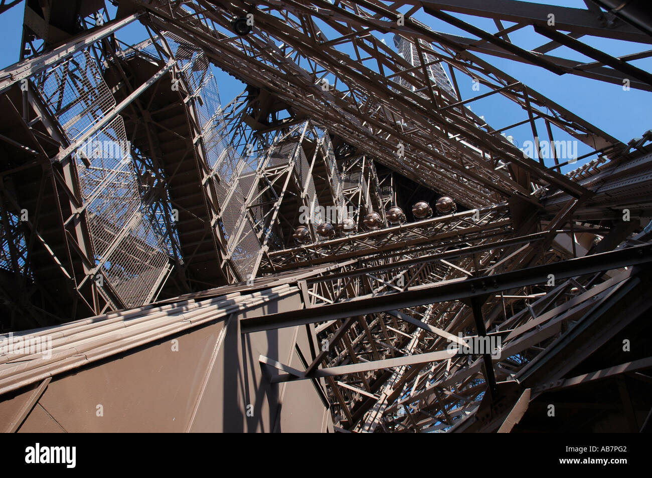 Inside eiffel tower hi-res stock photography and images - Alamy