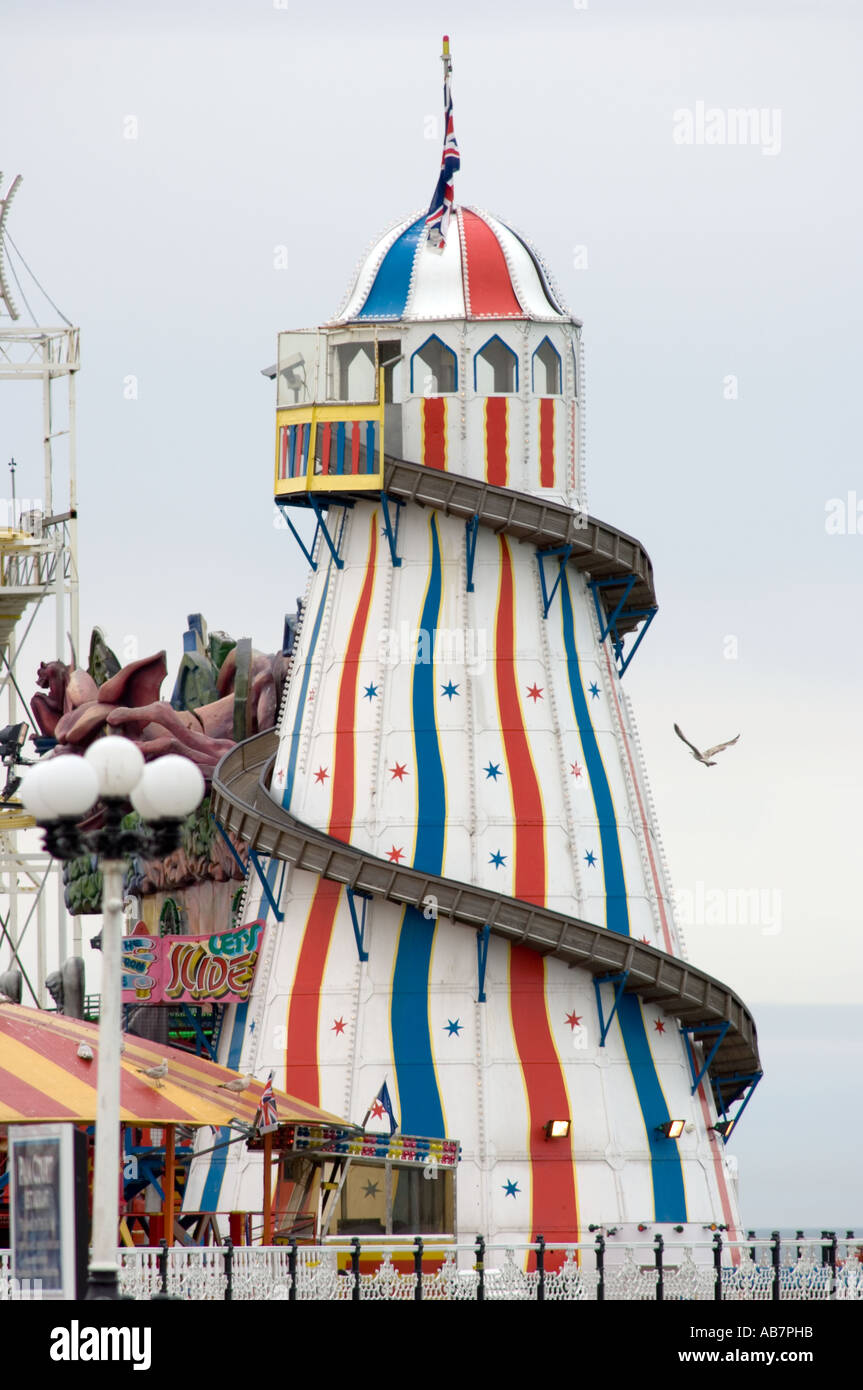 Fairground rides, brighton seaside UK Stock Photo - Alamy