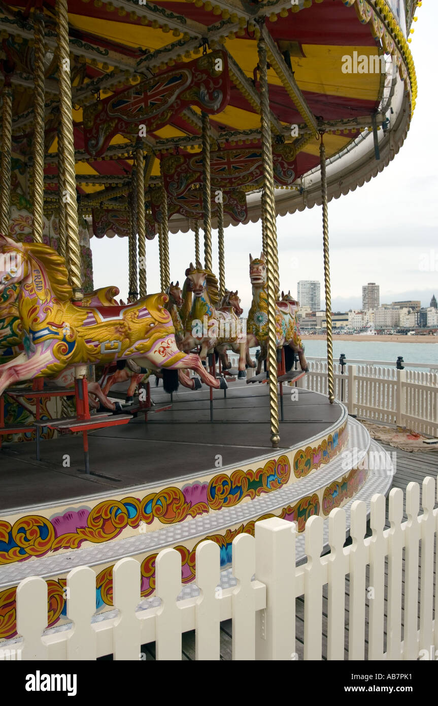 Fairground rides, brighton seaside UK Stock Photo - Alamy