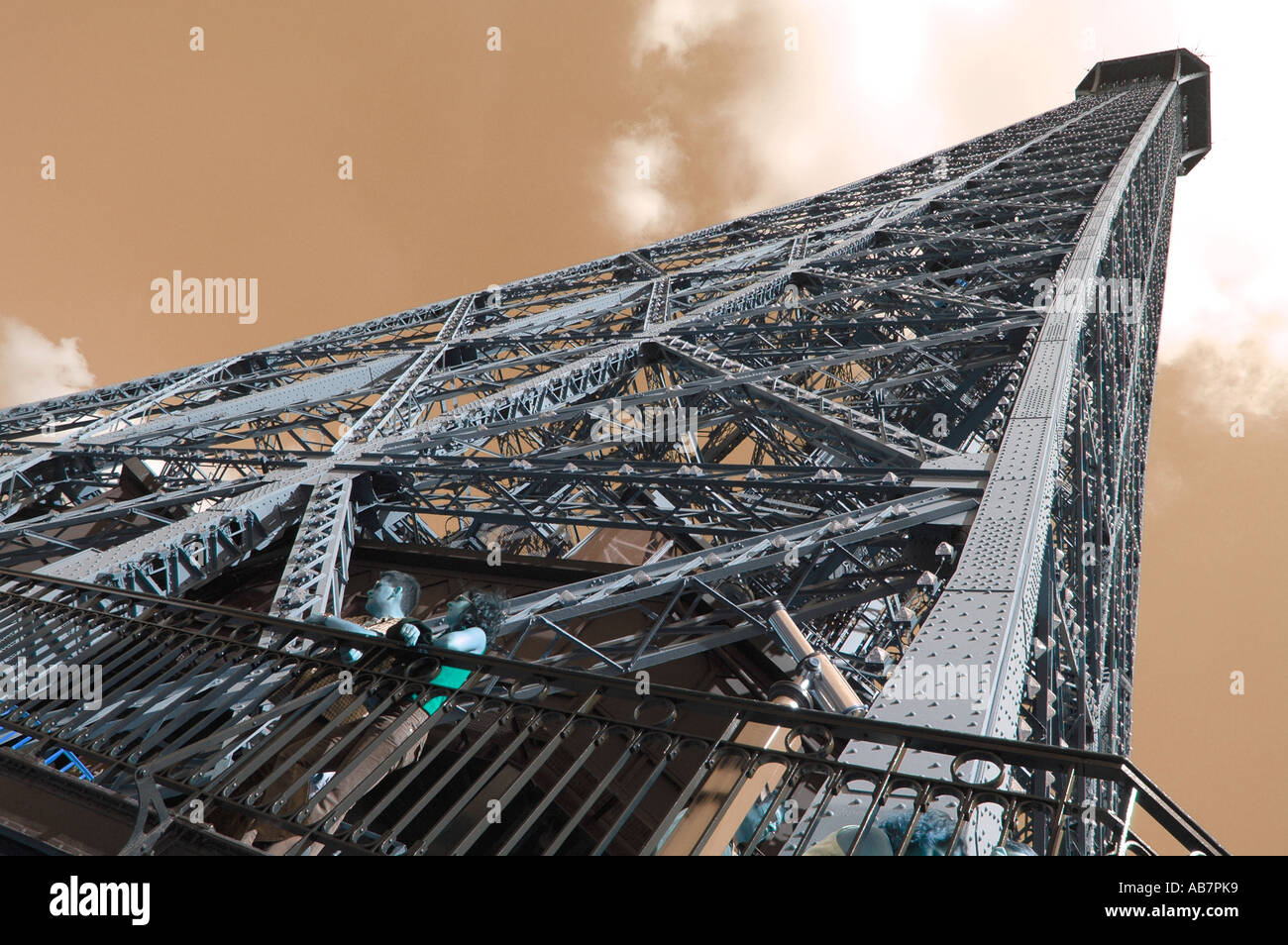 Eiffel tower abstract Paris France Stock Photo - Alamy