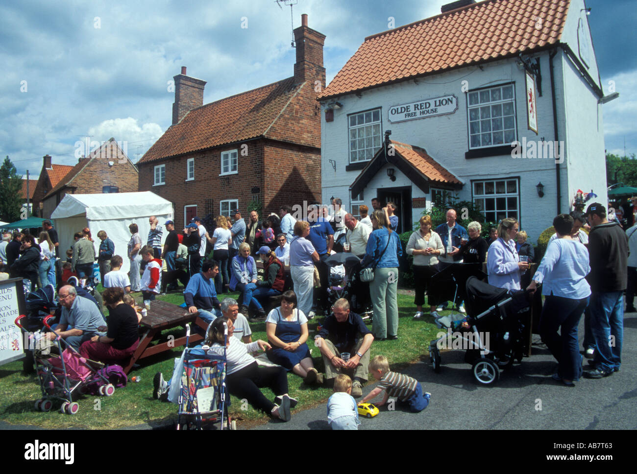 Traditional village activities in Wellow Nottinghamshire United Kingdom ...