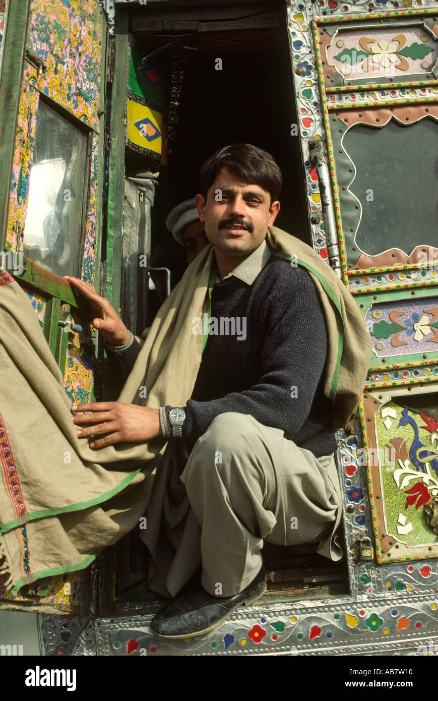 Pakistani lorry driver hi-res stock photography and images - Alamy