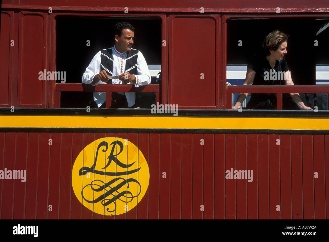The Lezard Rouge train which is an old French mining train turned into ...