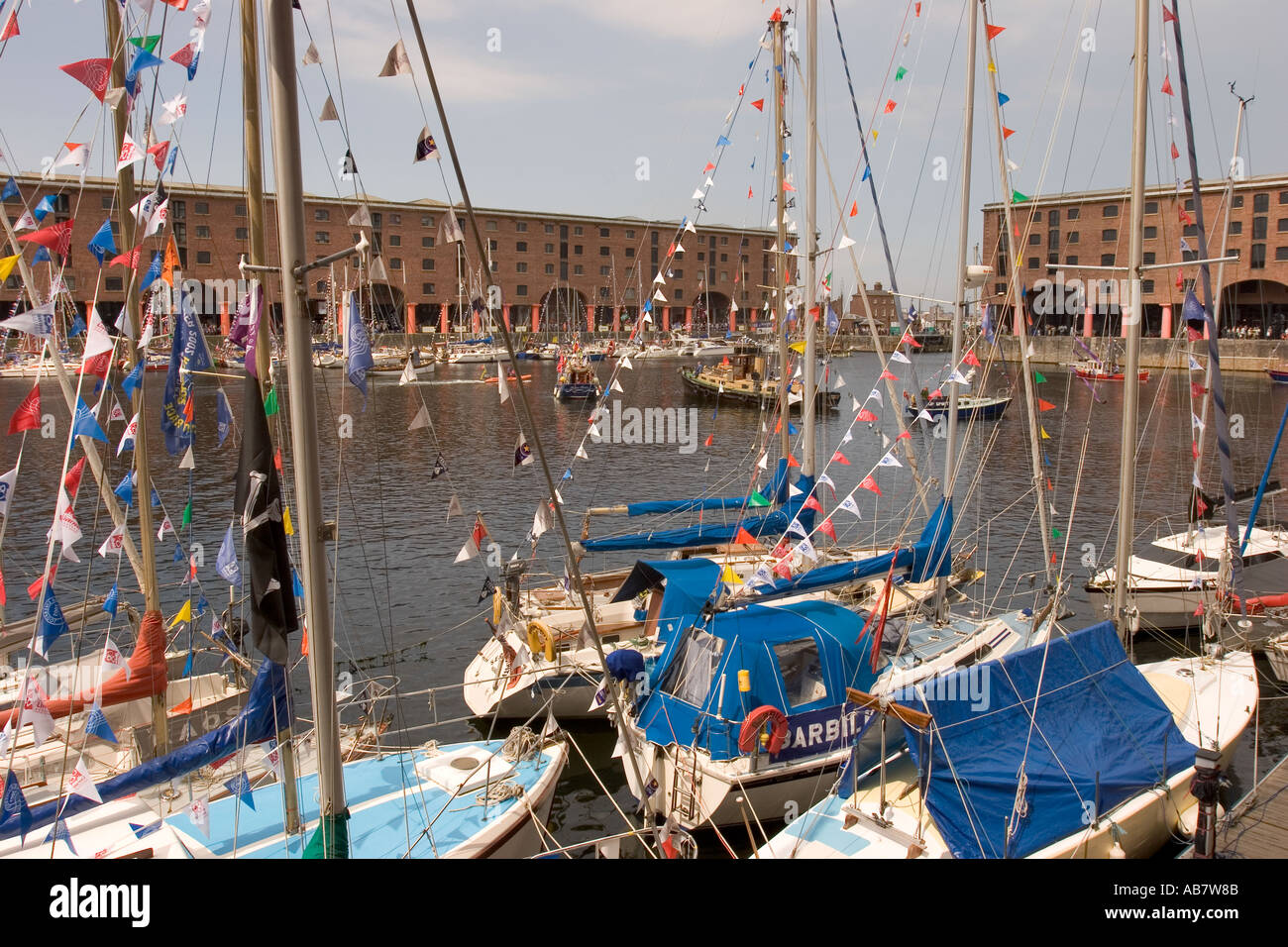 Liverpool boat bunting hi-res stock photography and images - Alamy
