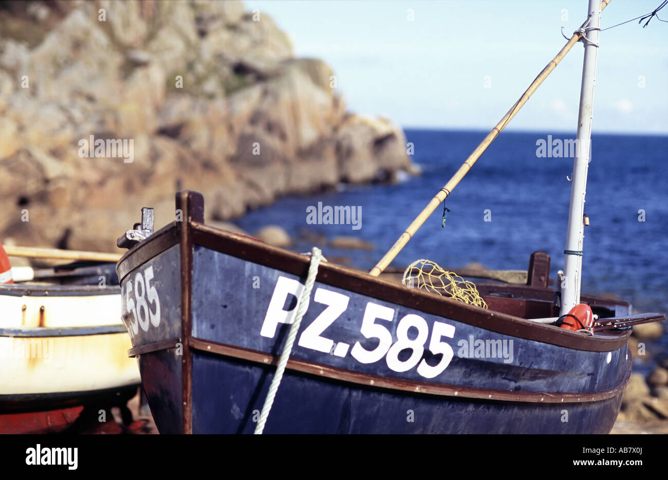 Fishing boats, Penberth, Cornwall Stock Photo - Alamy