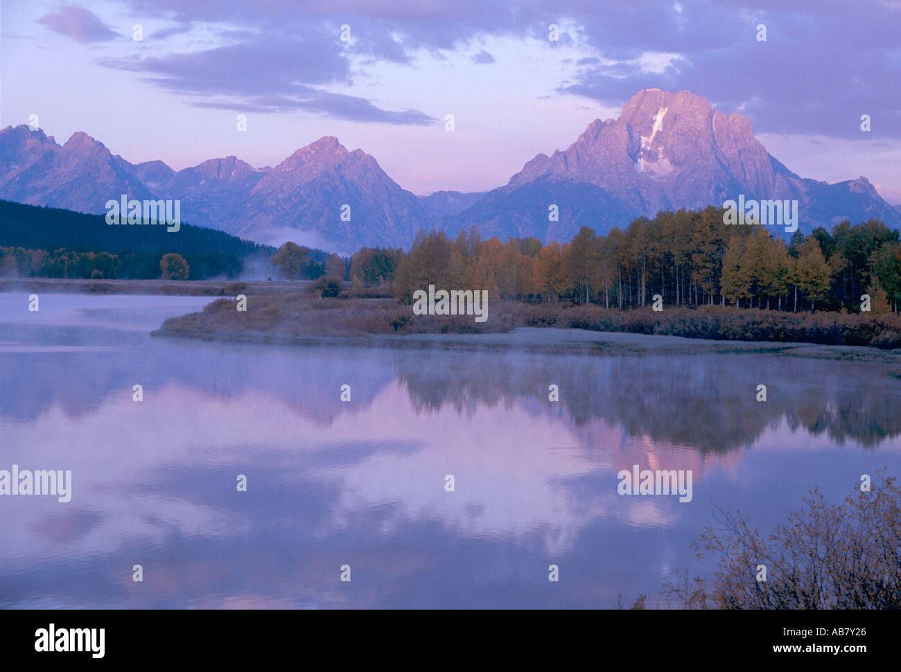 Ox Bow Bend at Dawn Stock Photo - Alamy