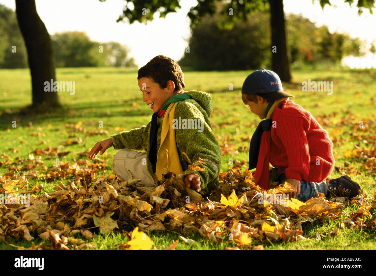 Children in park Stock Photo - Alamy