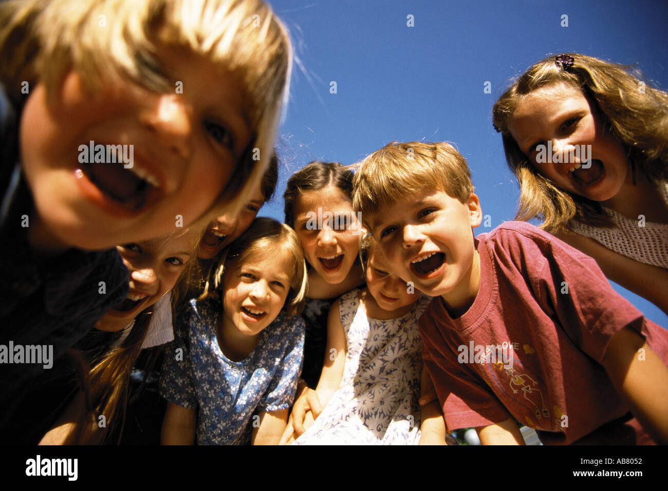 Group of kids Stock Photo - Alamy