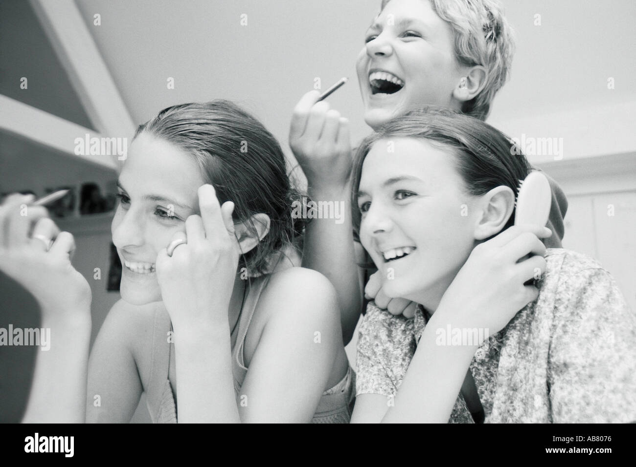 Girls and make-up Stock Photo - Alamy