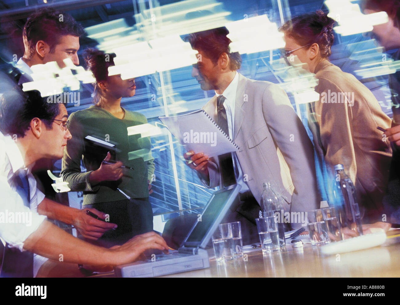 Business people at work Stock Photo - Alamy