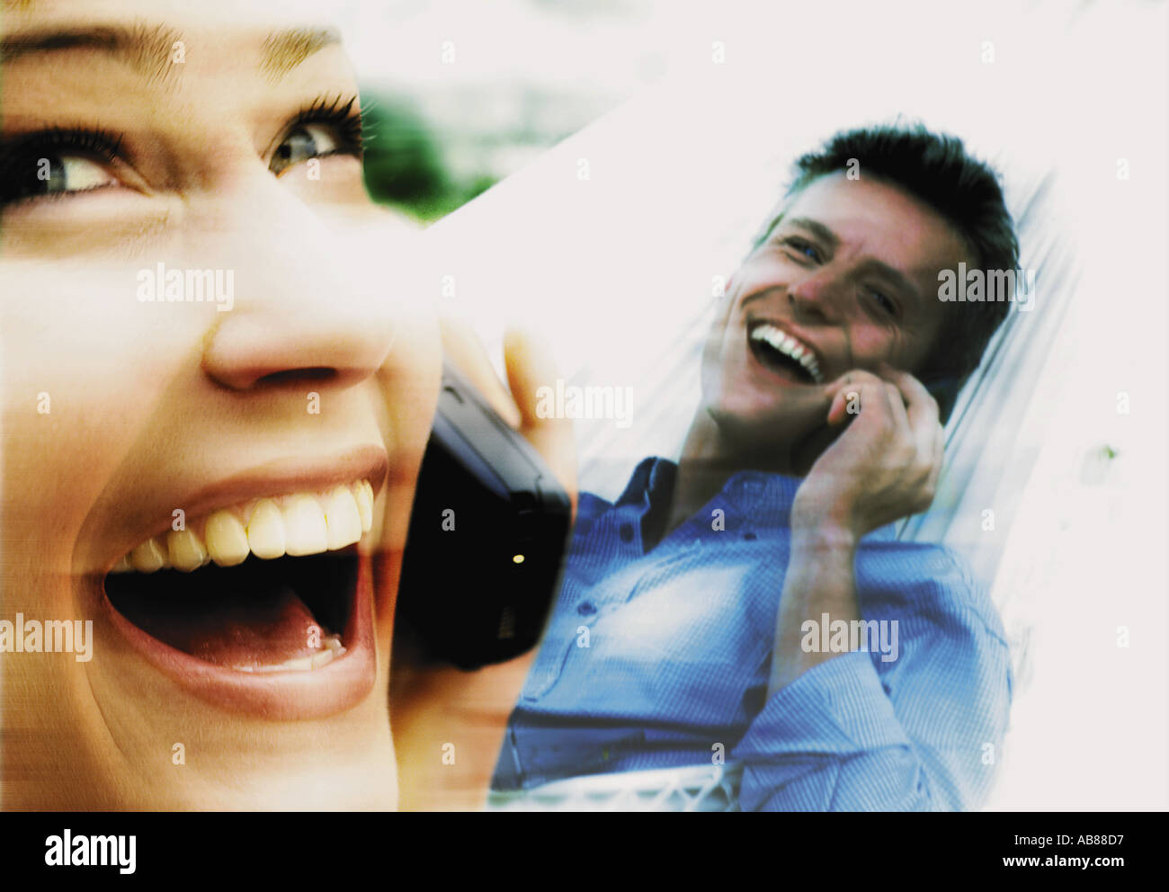 People on phone Stock Photo - Alamy