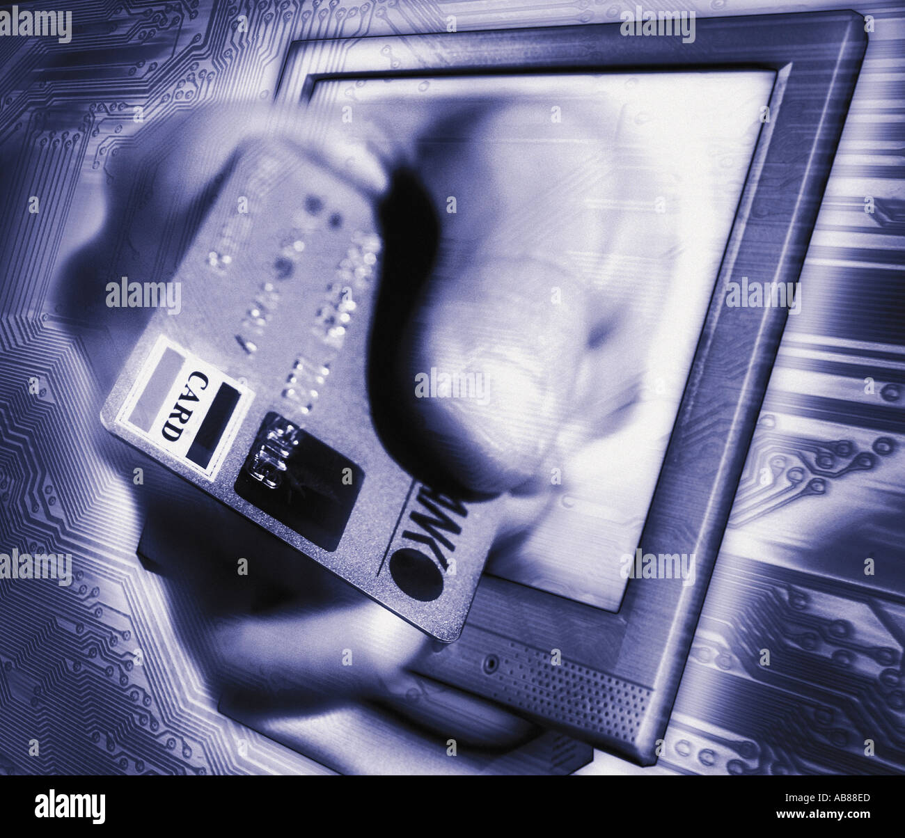 Credit card chip Stock Photo - Alamy