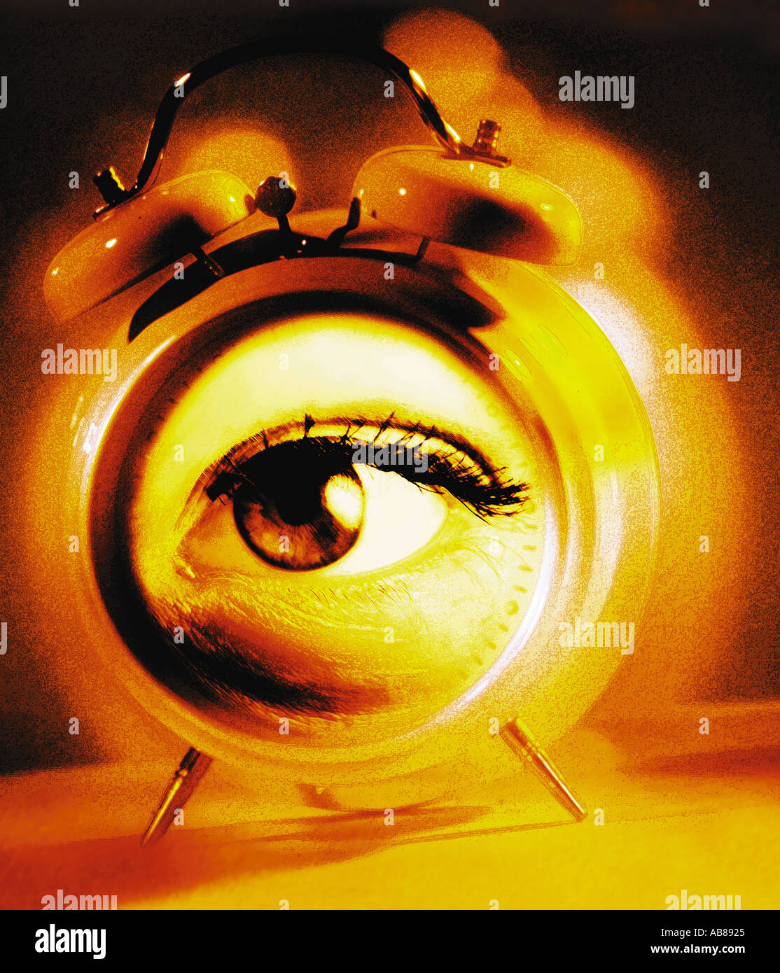 Eye on the clock Stock Photo - Alamy