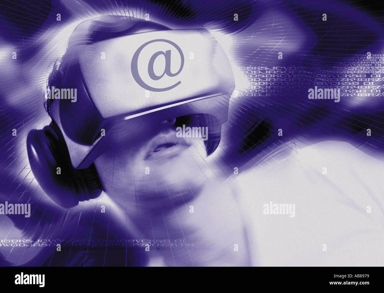 Virtual reality headset Stock Photo - Alamy