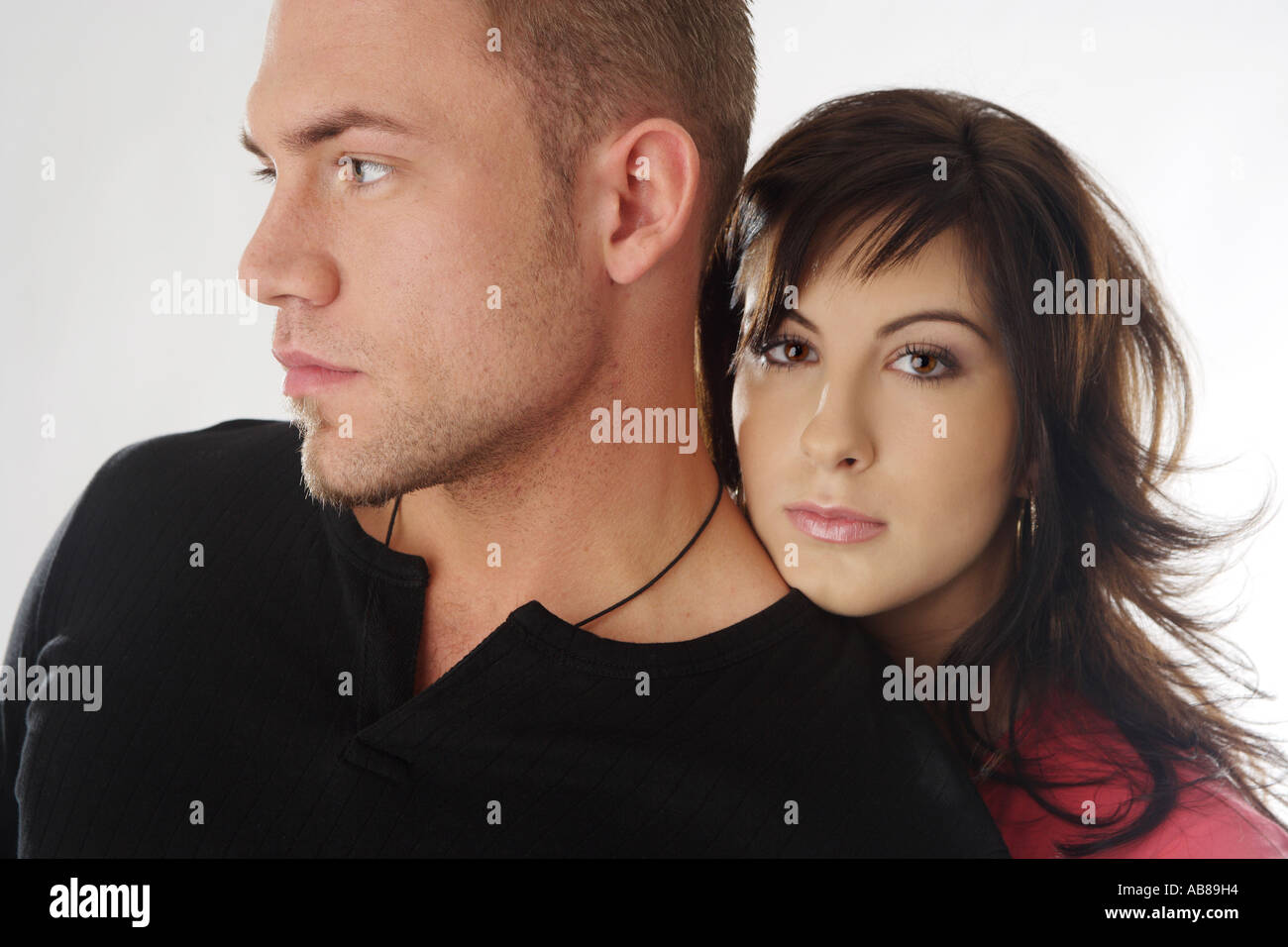 portrait of a couple, showing affection Stock Photo - Alamy