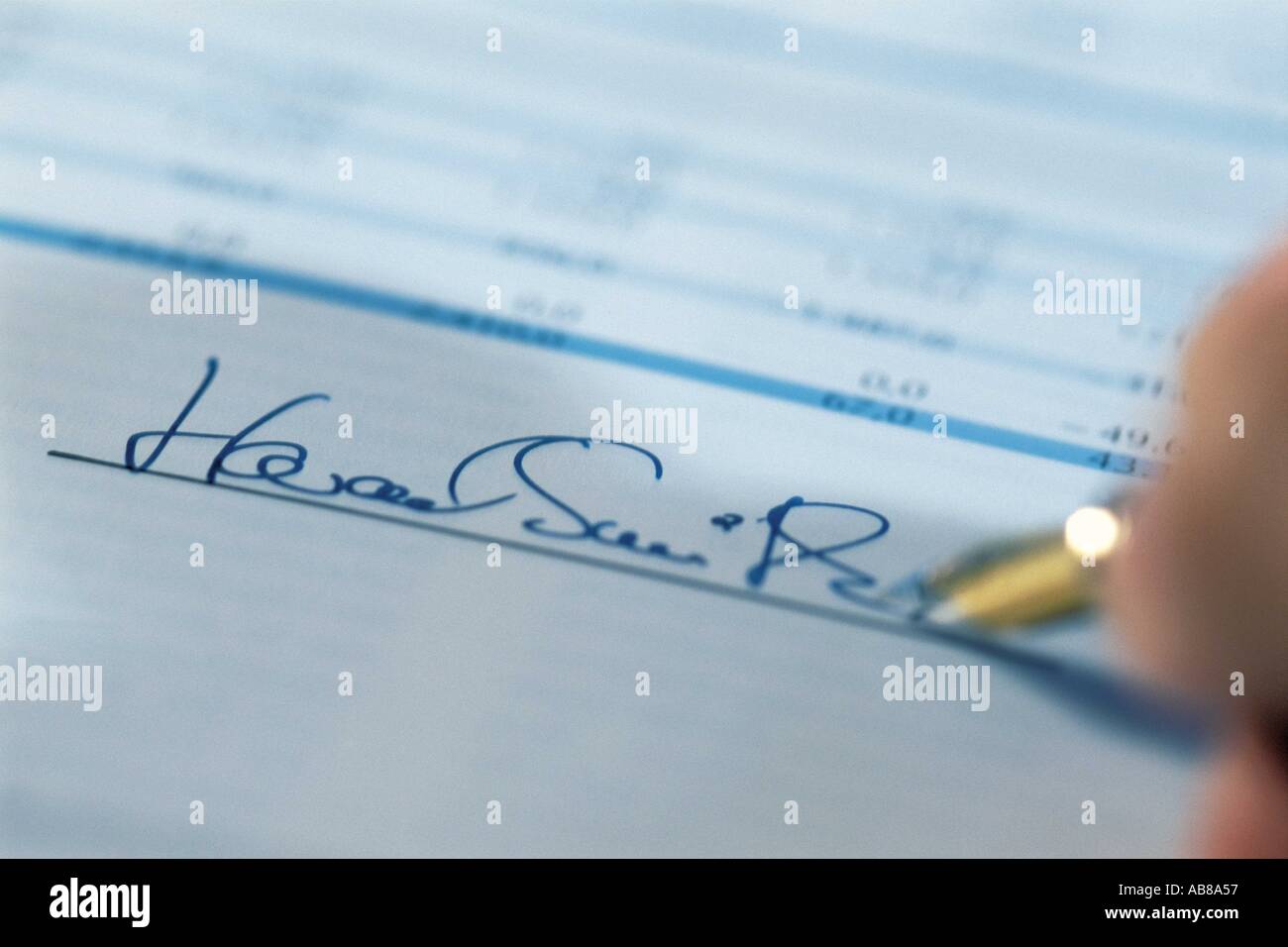 So signature hi-res stock photography and images - Alamy