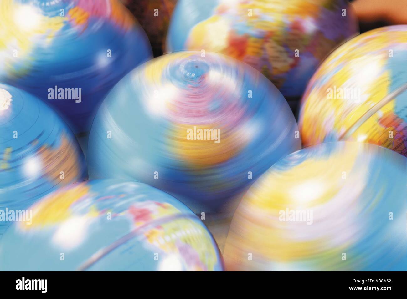 Rotating globes hi-res stock photography and images - Alamy