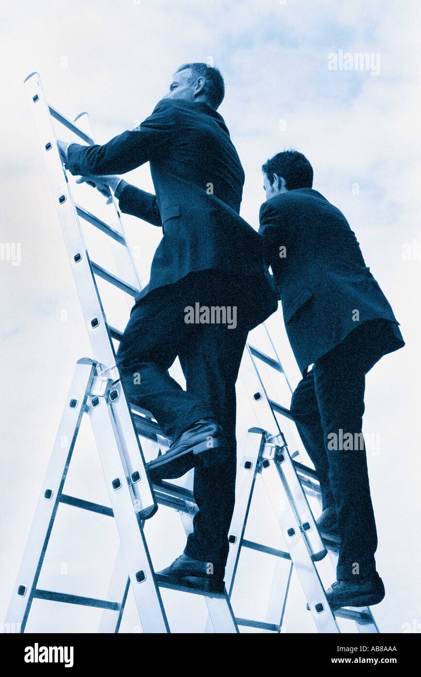 People Climbing Ladder Stock Photos & People Climbing Ladder Stock ...