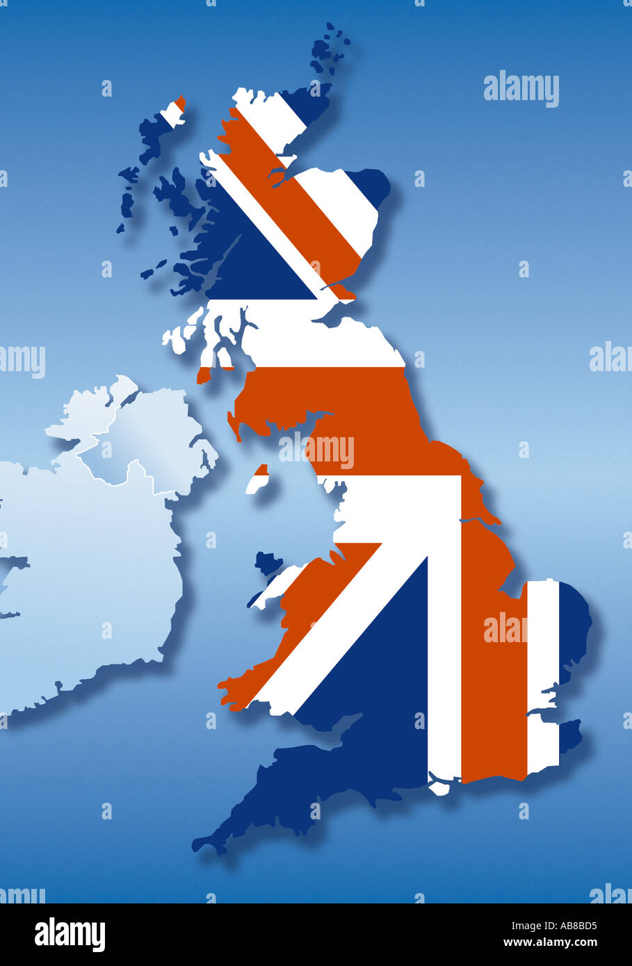 Map of britain hi-res stock photography and images - Alamy