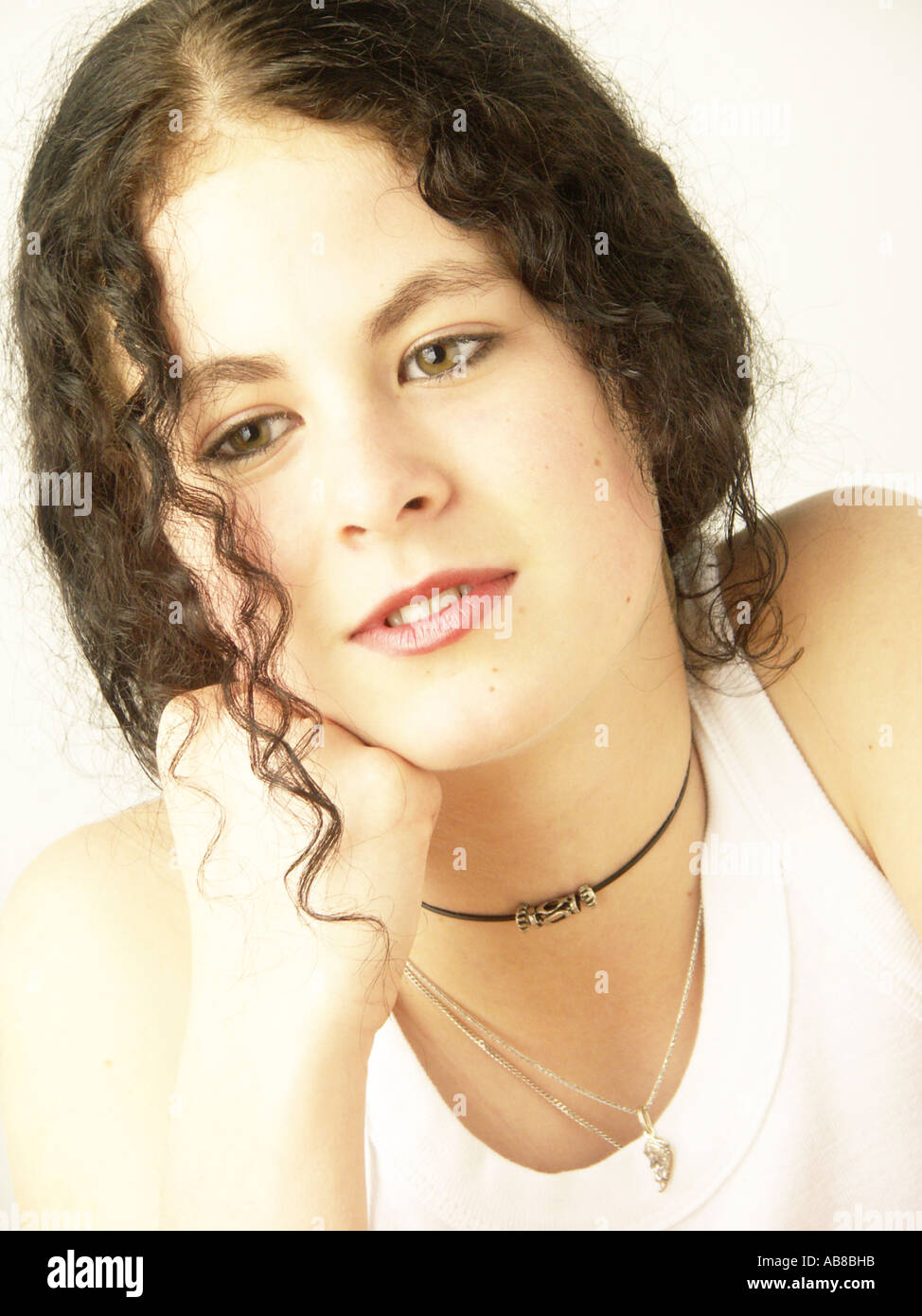 Woman slanting eyes hi-res stock photography and images - Alamy