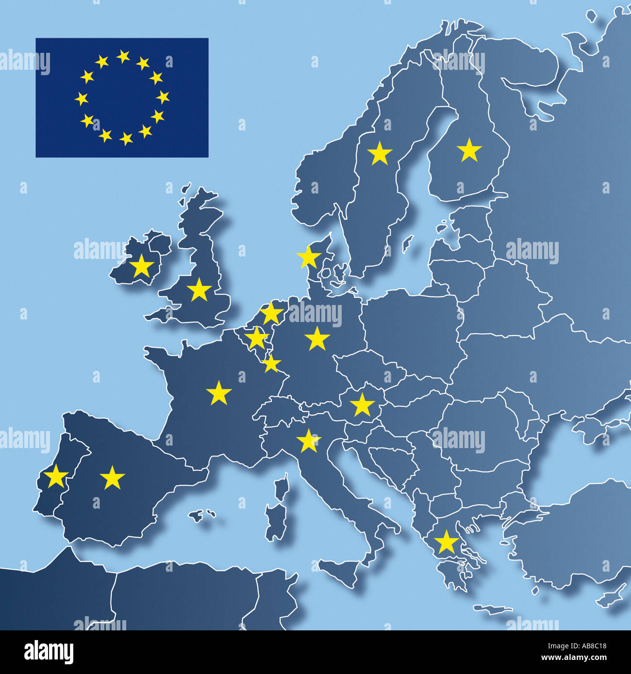 European map hi-res stock photography and images - Alamy