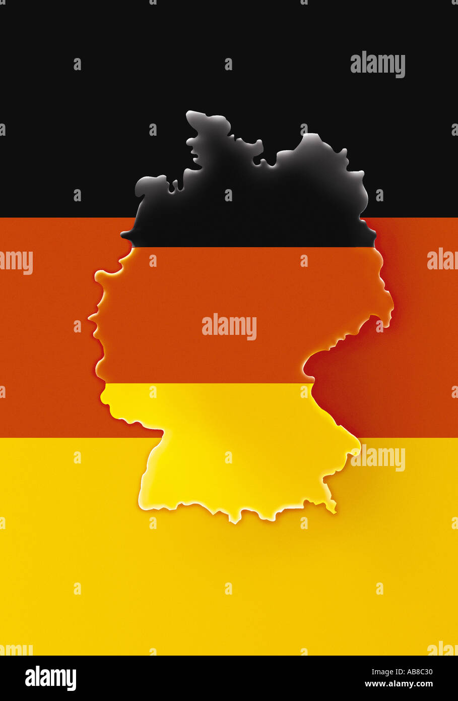Germany map hi-res stock photography and images - Alamy