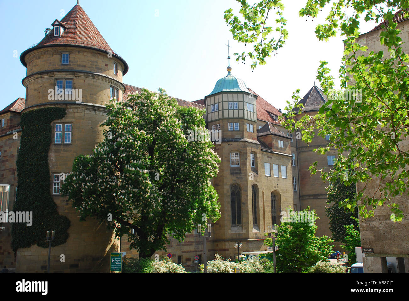 Oldest part old castle Stuttgart Baden Wuerttemberg Germany Stock Photo ...