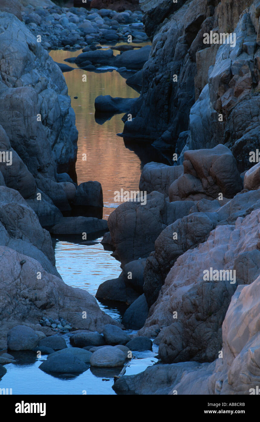 mountain creek between rocks, France Stock Photo - Alamy