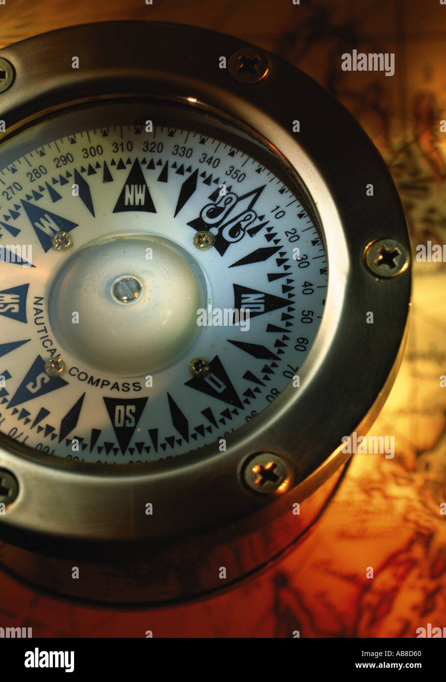 Old compass on ship hi-res stock photography and images - Alamy
