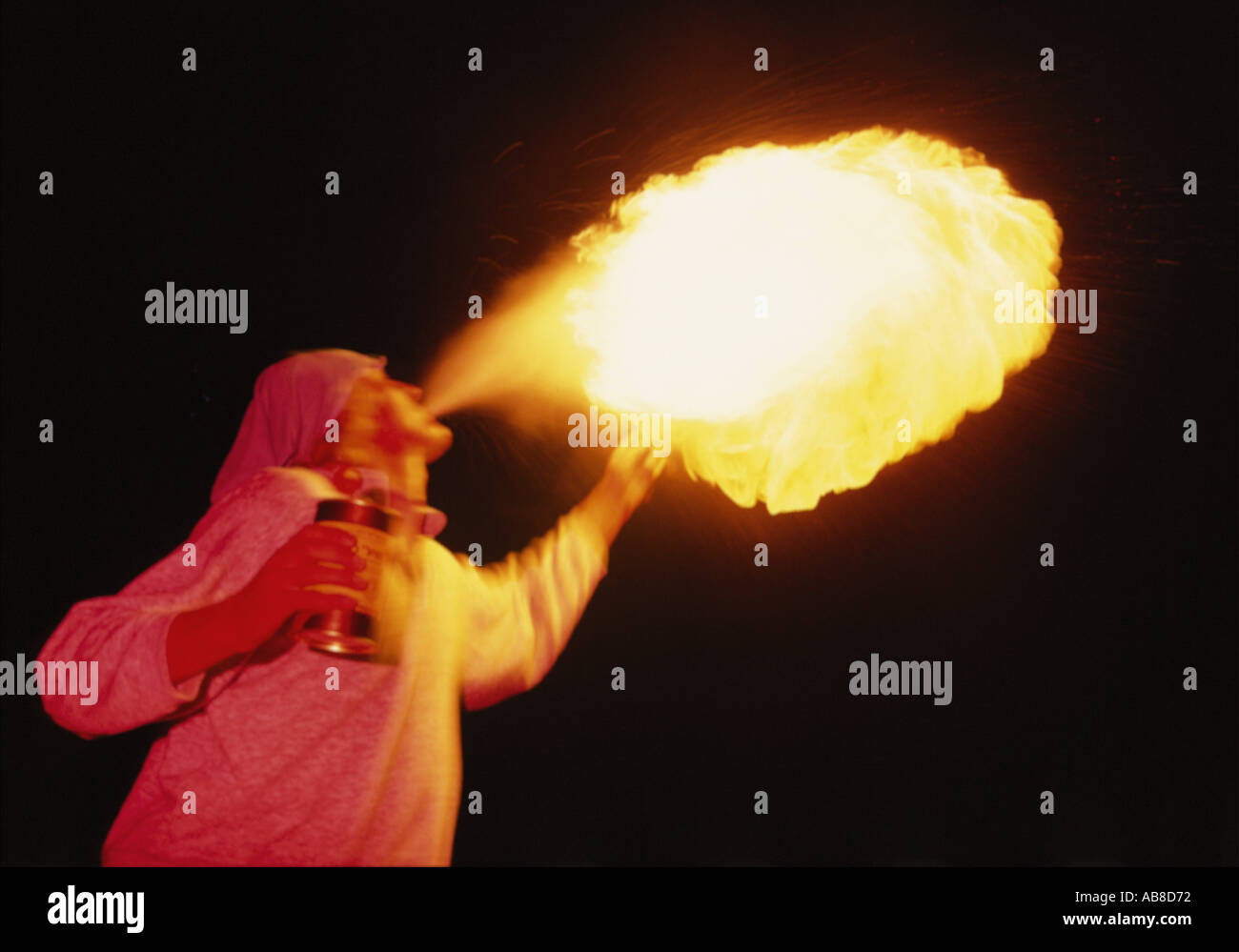 Fire eater stunt hi-res stock photography and images - Alamy