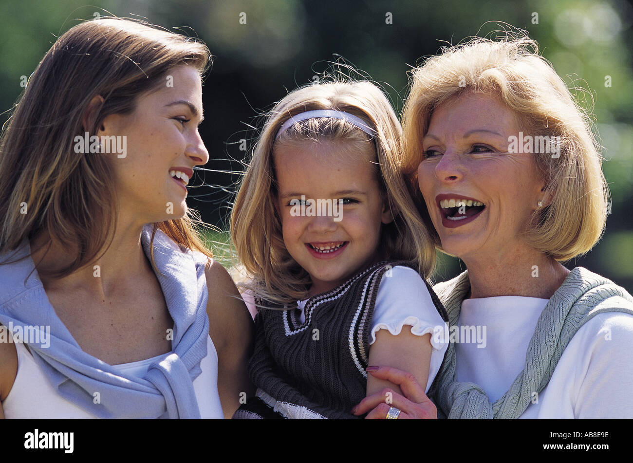 Daughter Mother Grandmother Generations High Resolution Stock ...