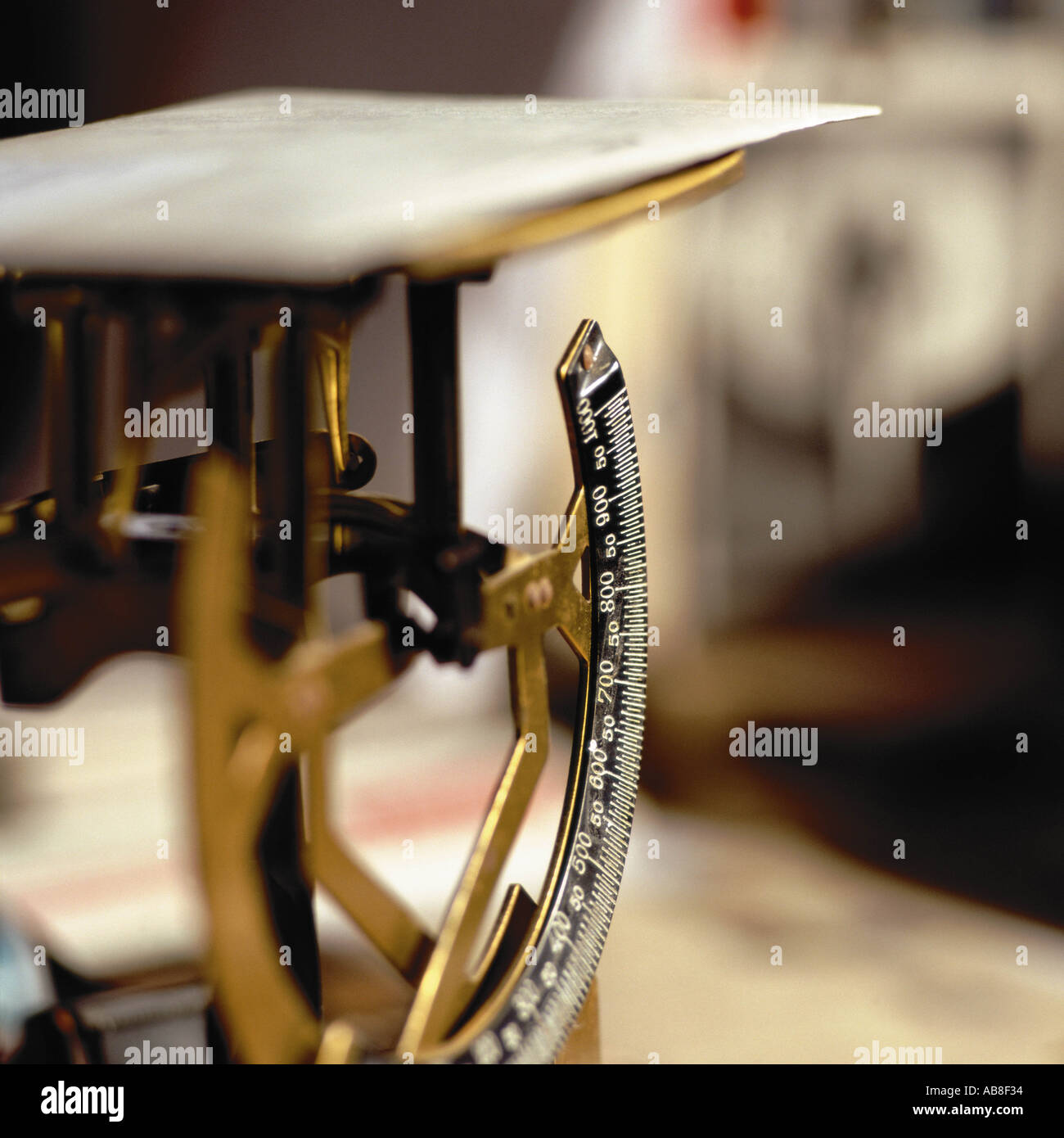 Antique letter scale Stock Photo - Alamy