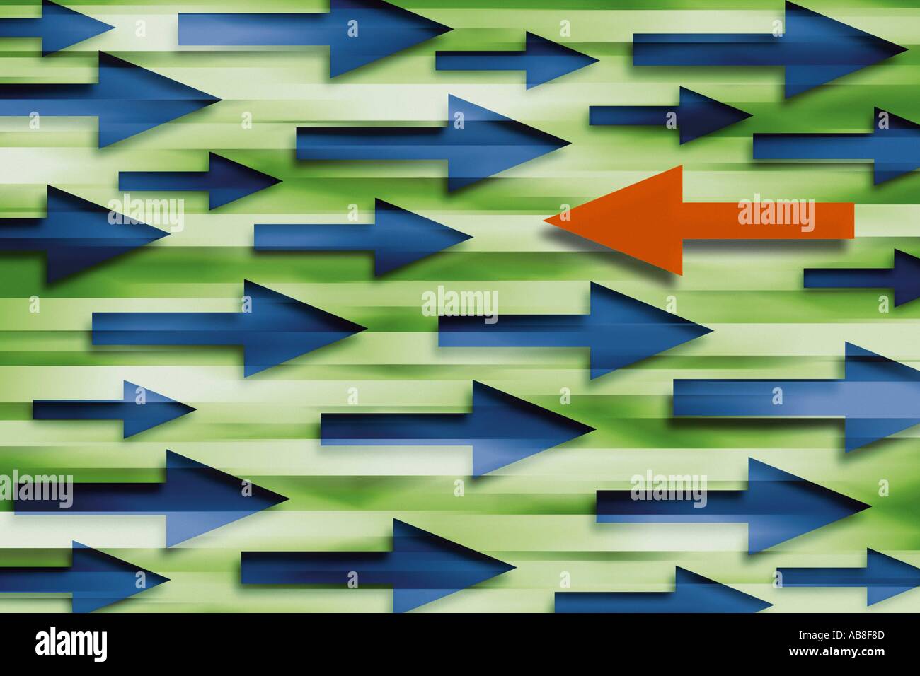 Against the flow Stock Photo - Alamy