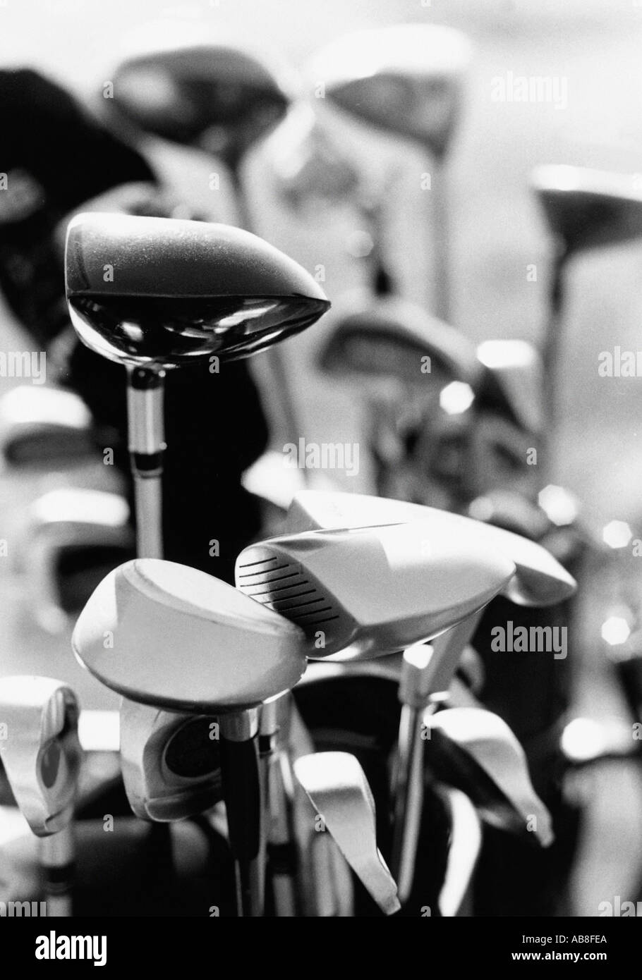 Golf clubs Black and White Stock Photos & Images - Alamy