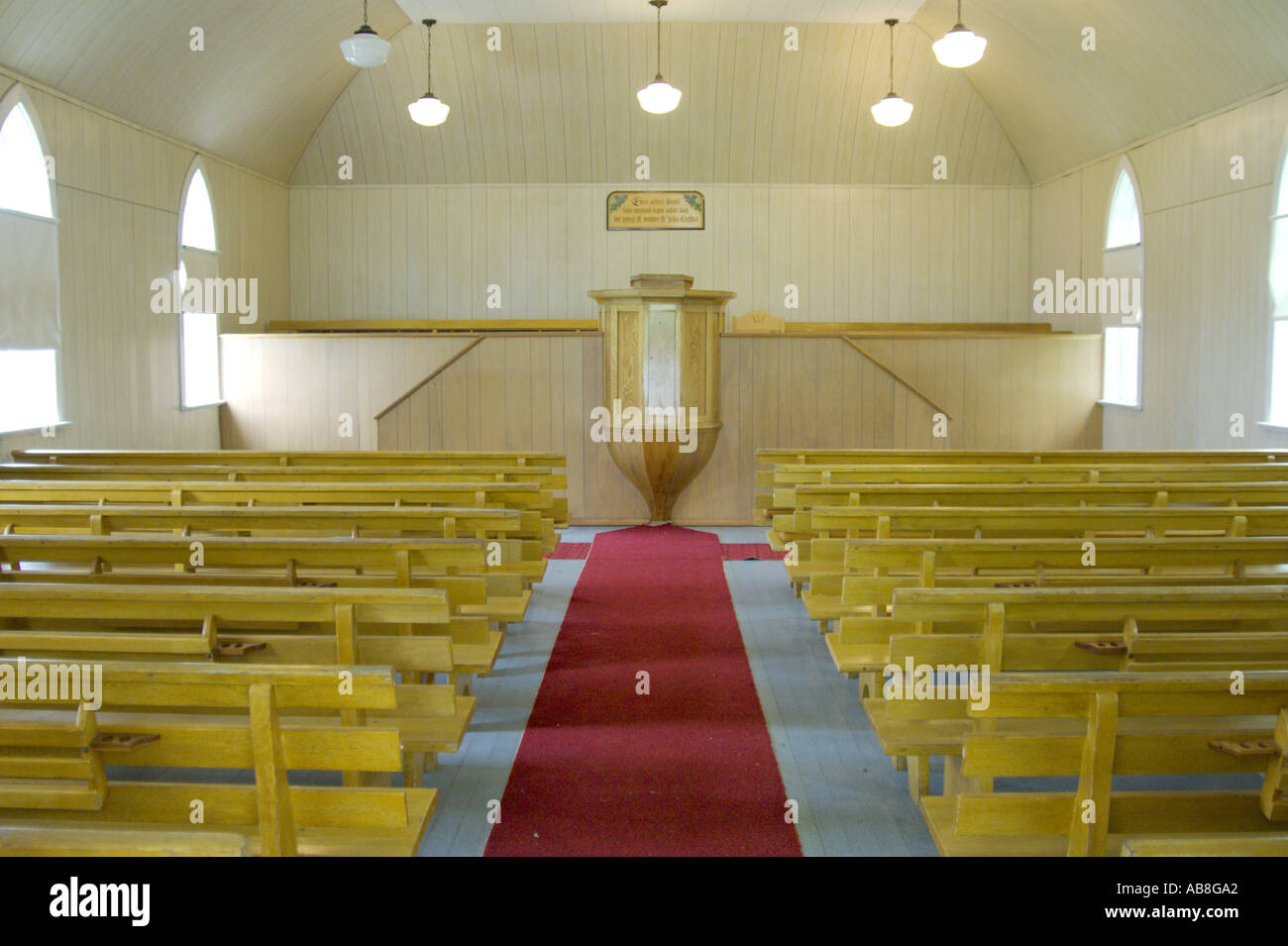 Interior view of the Lichtenauer Mennonite Church at the Mennonite ...