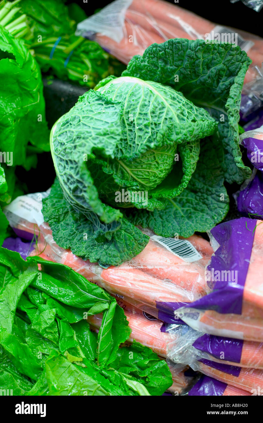 Green Cabbage vertical Stock Photo - Alamy