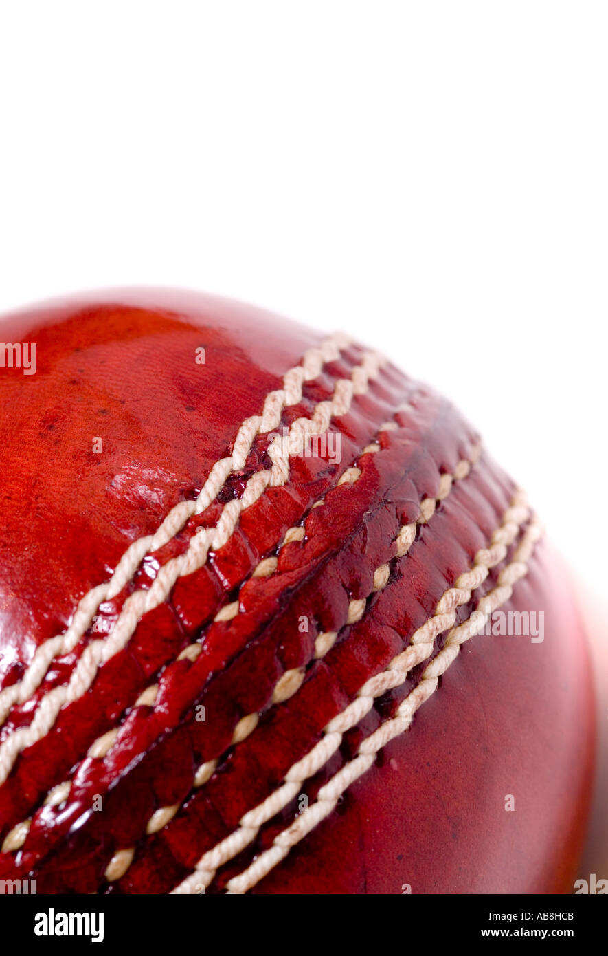 Abstract shot of a traditional cricket ball Stock Photo - Alamy
