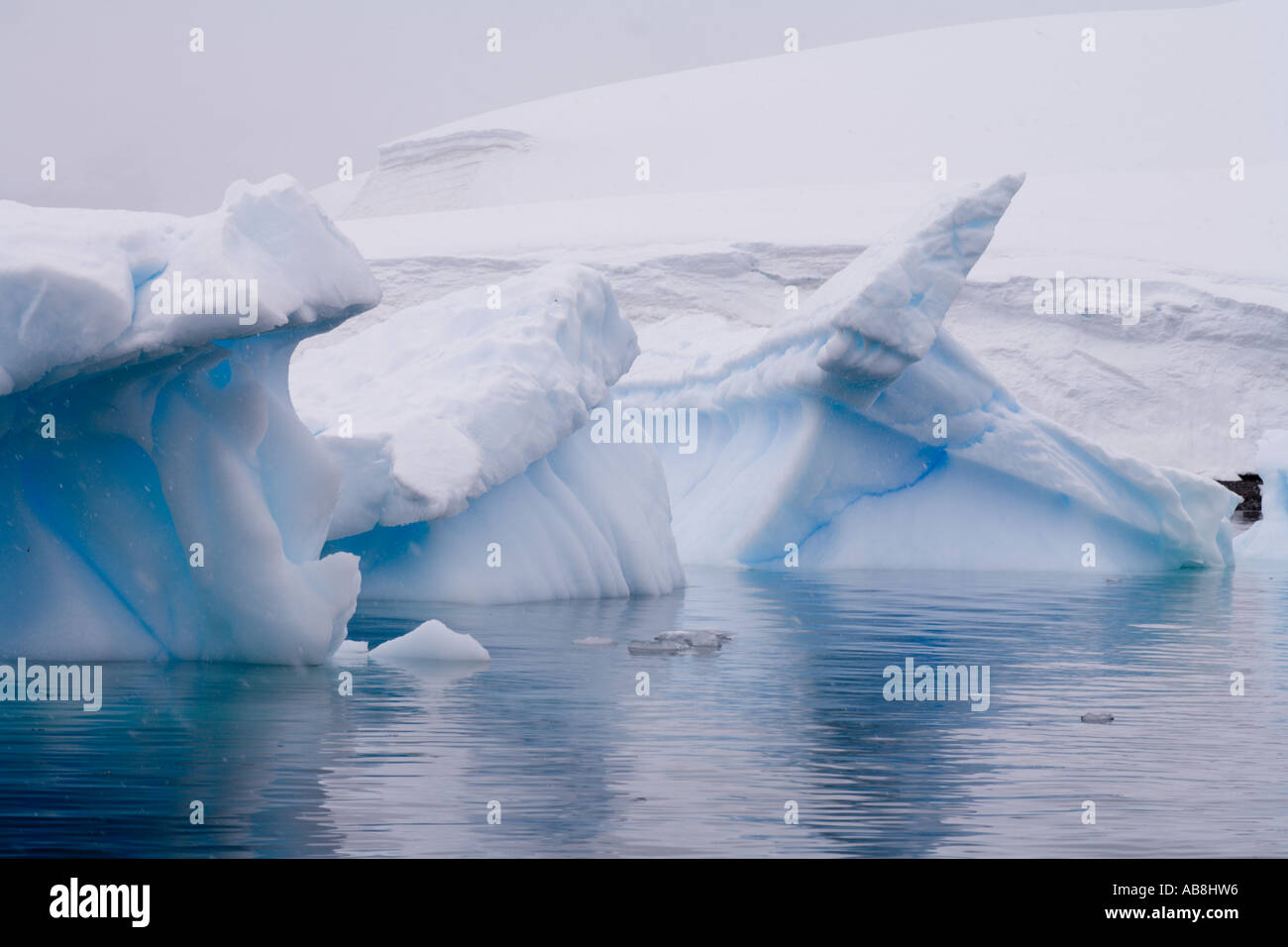 Sharp Icebergs Paradise Bay, landscape Stock Photo - Alamy