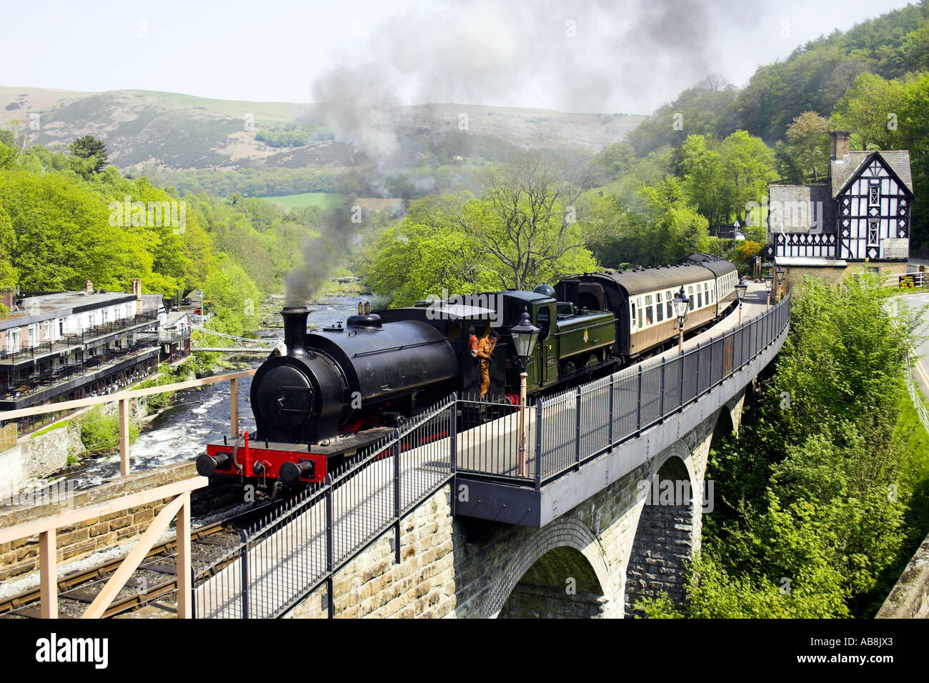 Carrog Line Berwyn Station Denbighshire North Wales UK United Kingdom ...