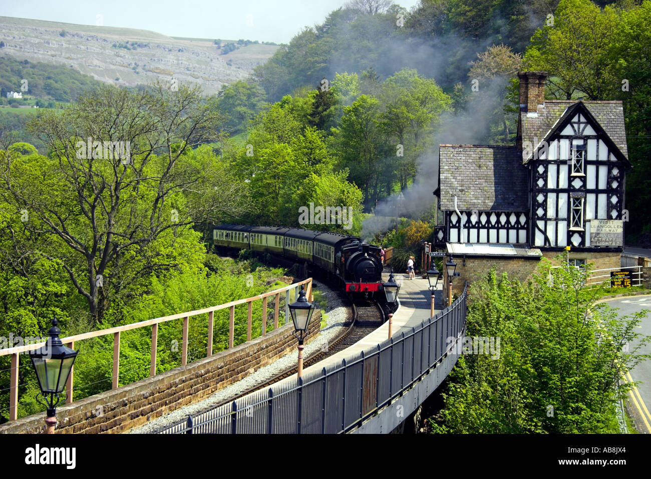 Steam Train Berwyn Station Denbighshire North Wales UK United Kingdom ...