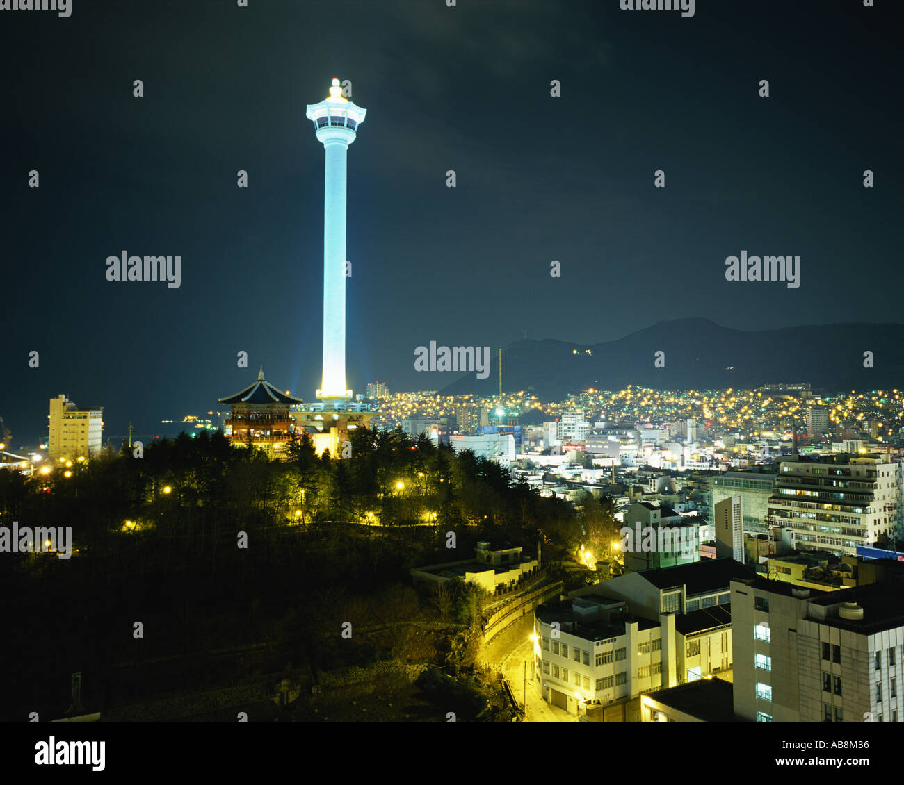 Pusan at night, Korea Stock Photo - Alamy