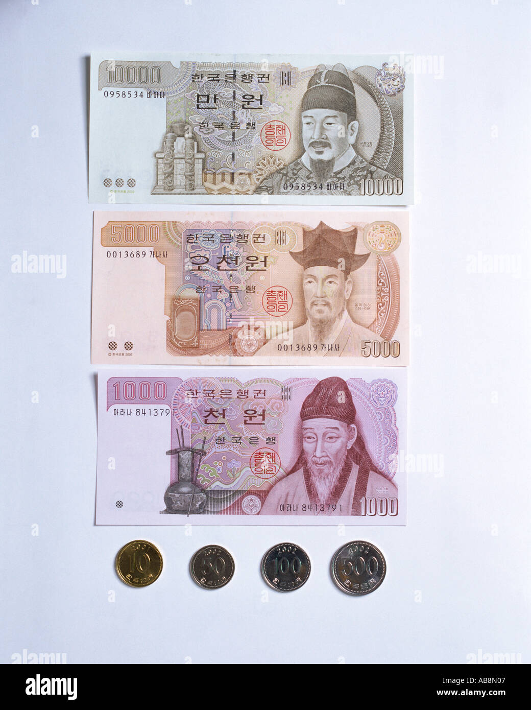 Korean money hi-res stock photography and images - Alamy