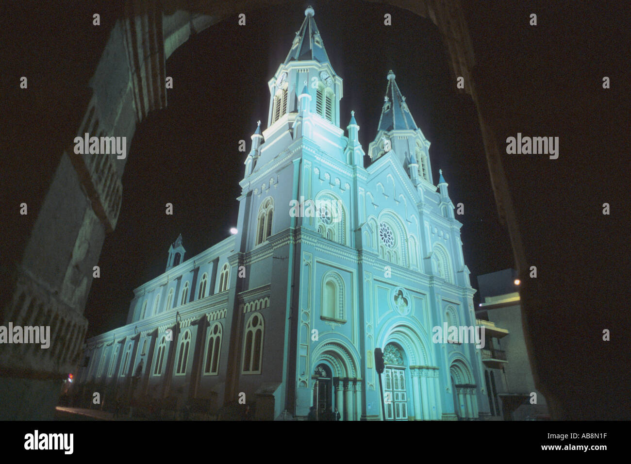 Ecuador Cuenca church Stock Photo - Alamy