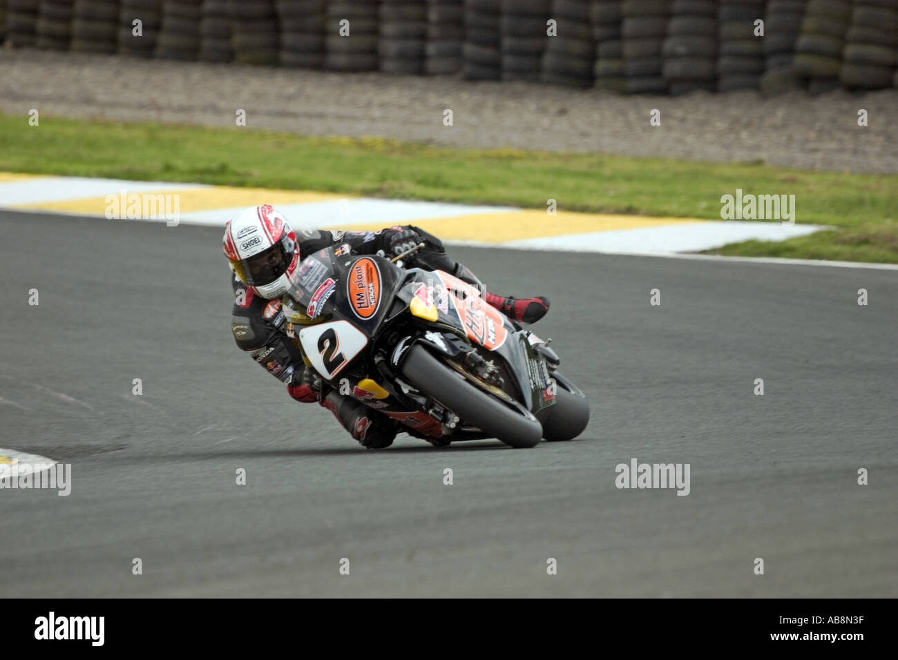 Michael Rutter riding for the HM Plant Honda Team at the Scottish round ...