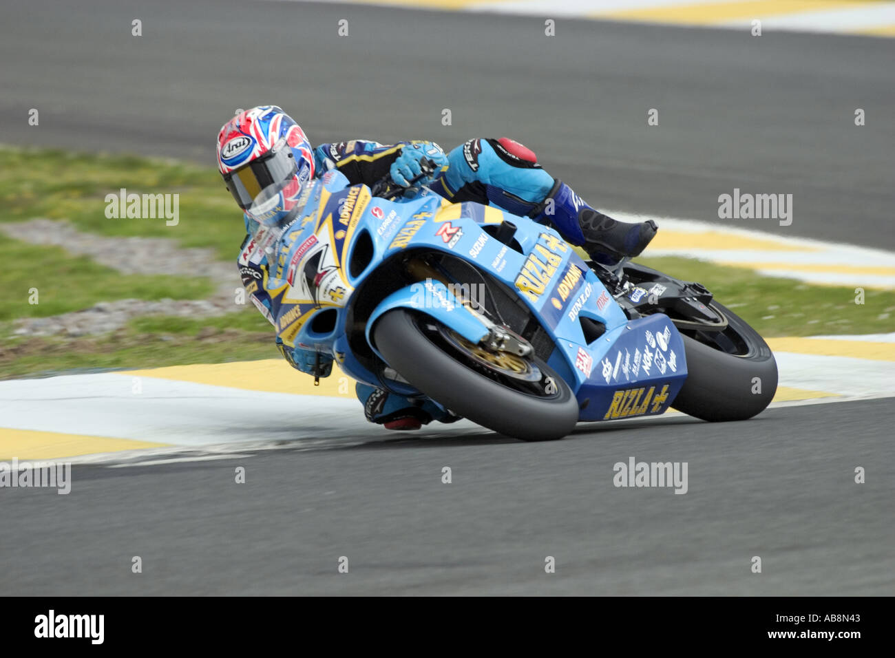 John Reynolds riding for the Rizla Suzuki team at the Scottish round of ...