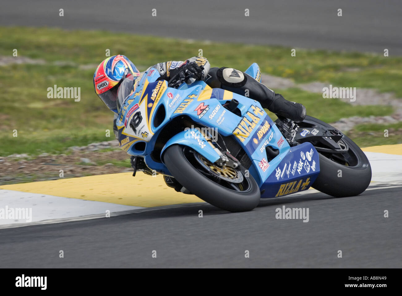 James Haydon riding for the Rizla Suzuki team at the Scottish round of ...
